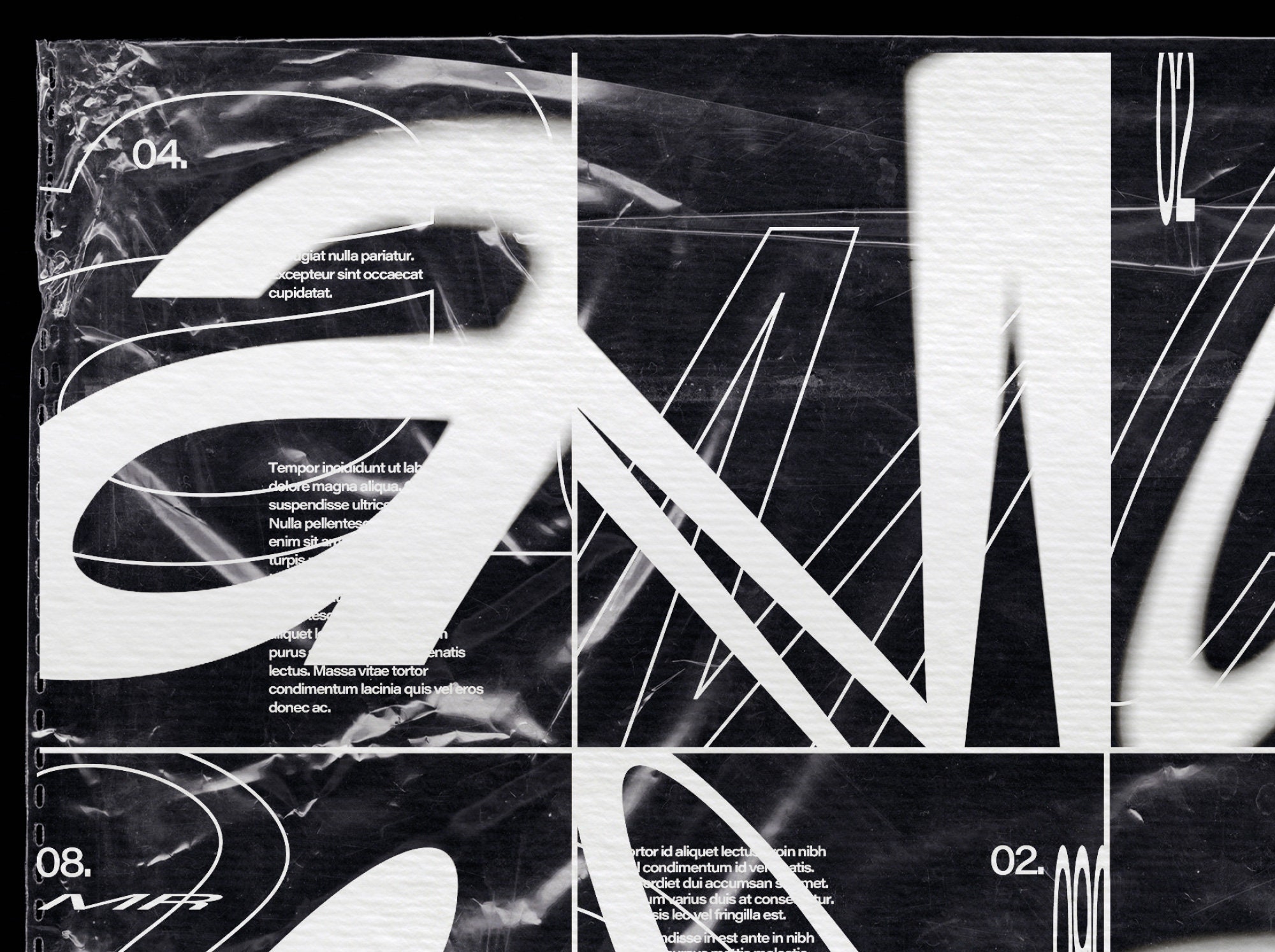 Typography Poster Warped Effects - Etsy