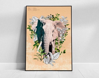 Elephant Collage - Etsy UK