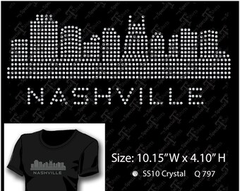 Rhinestone skyline | Etsy