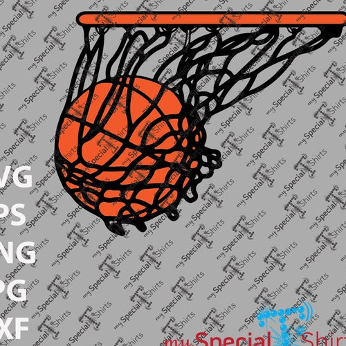 Basketball Net Instant Download SVG Design Basketball Game | Etsy