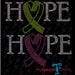 Hope Purple Heart Cancer Awareness Ribbon, SVG Instant Download Vector ...