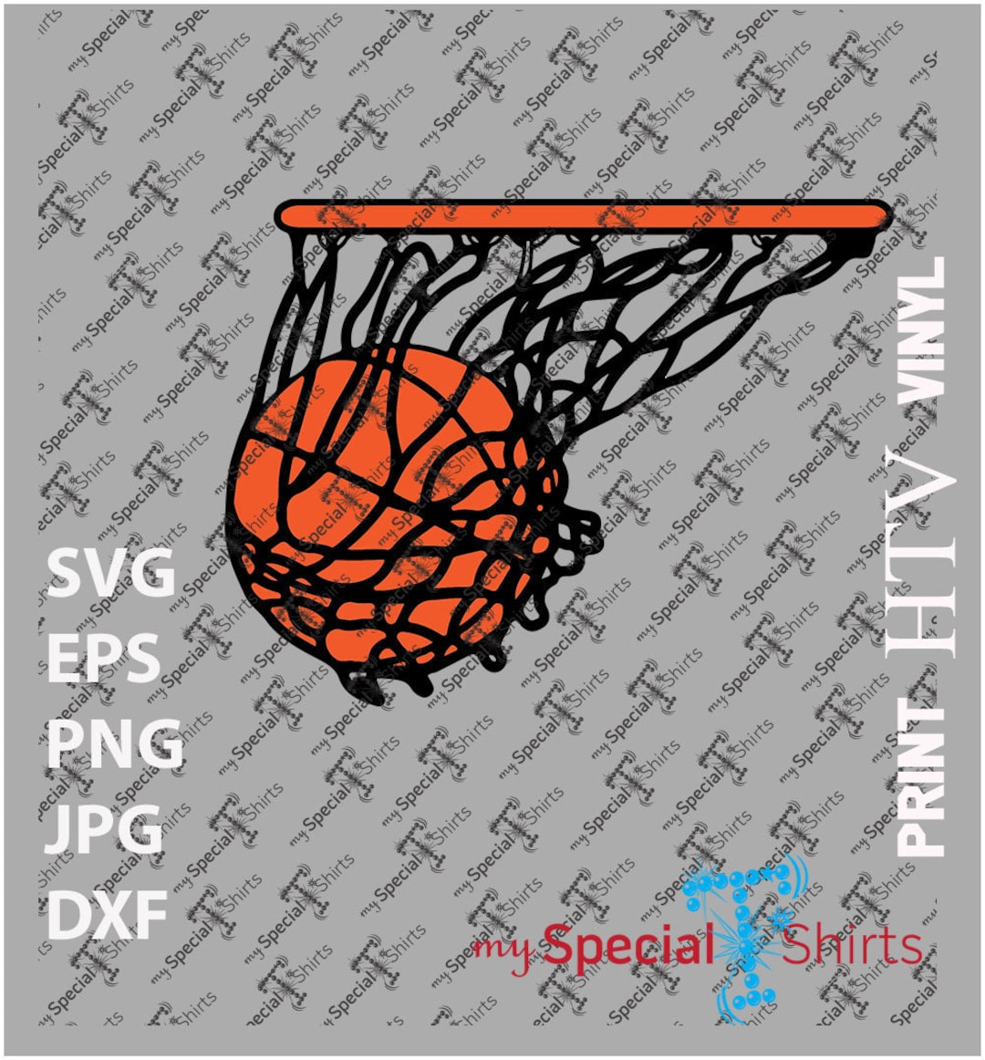 Basketball Net, Instant Download SVG Design, Basketball Game Digital ...