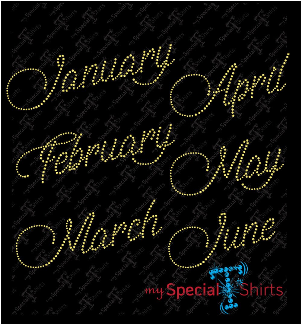 Birthday Slay With All Months SVG Rhinestone Design Instant - Etsy