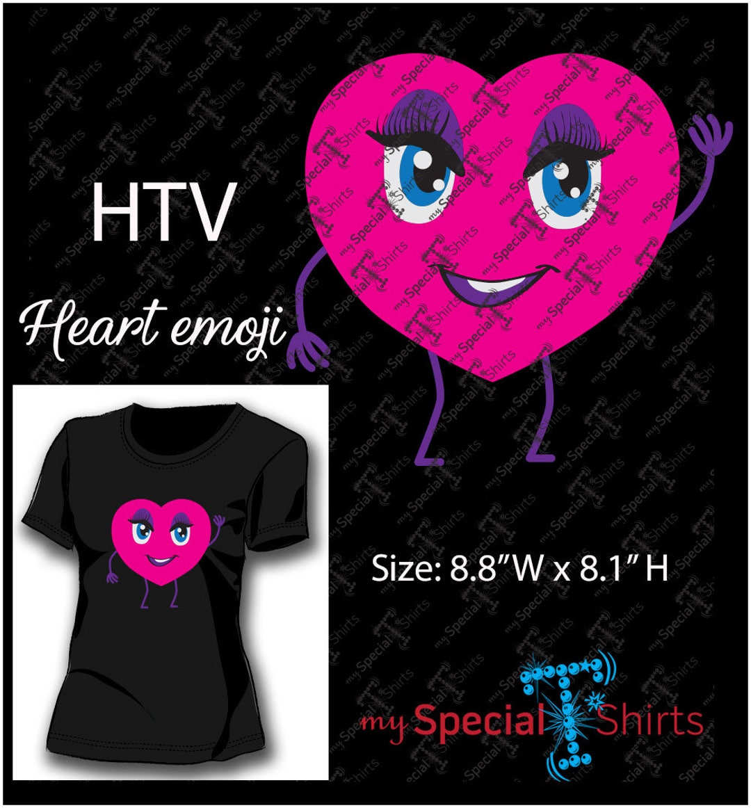 Valentines Heart Emoji Smileys SVG Instant Download Vector Design ...