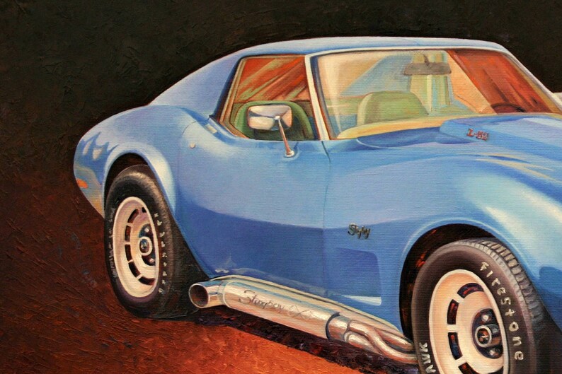 Original Painting Chevrolet Corvette C3 BJ: 1976 Us-car - Etsy
