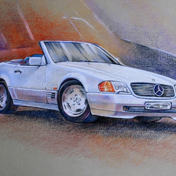 Mercedes Benz Painting - Etsy