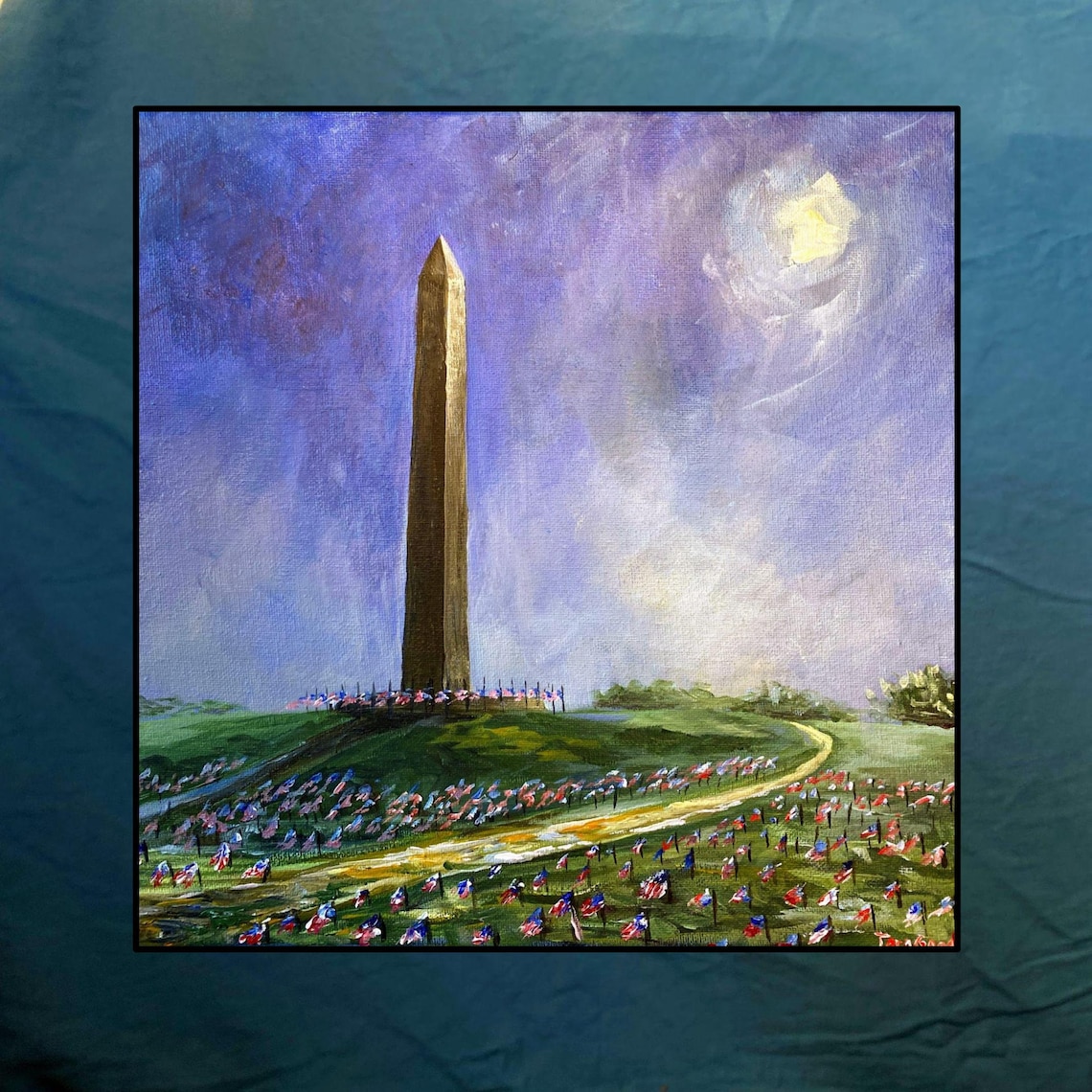 WASHINGTON MONUMENT Original Art Abstract Painting Art for - Etsy