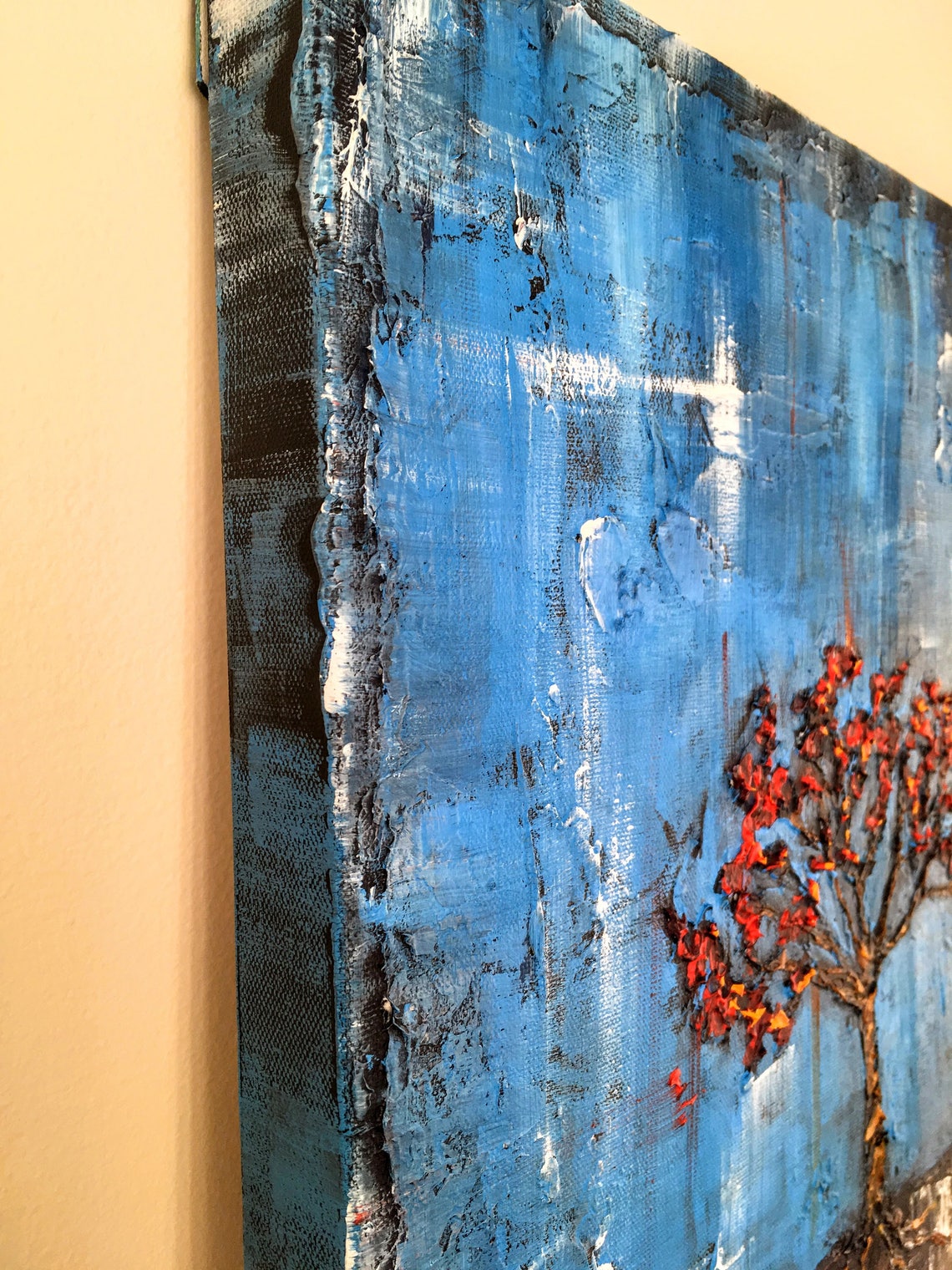 The Tree, Original Art, Original Painting, Tree Art, Landscape, Modern ...