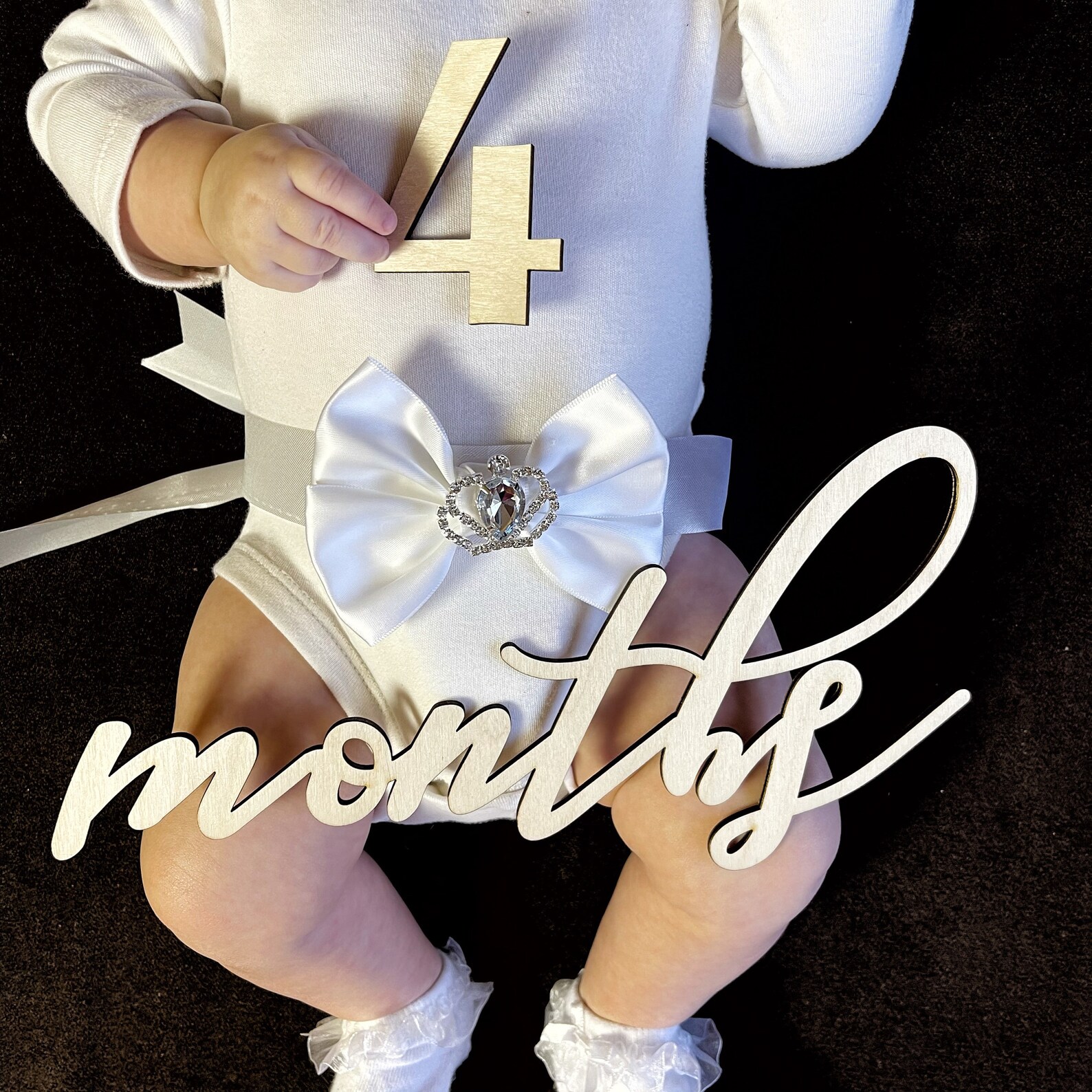 Wooden Milestone Numbers for First Year. Memorial Cards Baby - Etsy