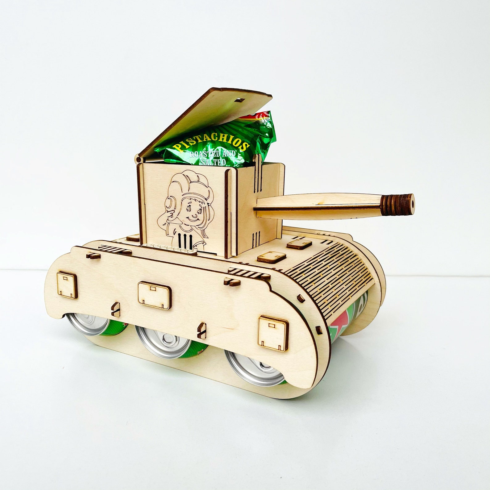 Wood Tank for Beer. Eco Wooden Gift for Him. Tank Addicted. - Etsy