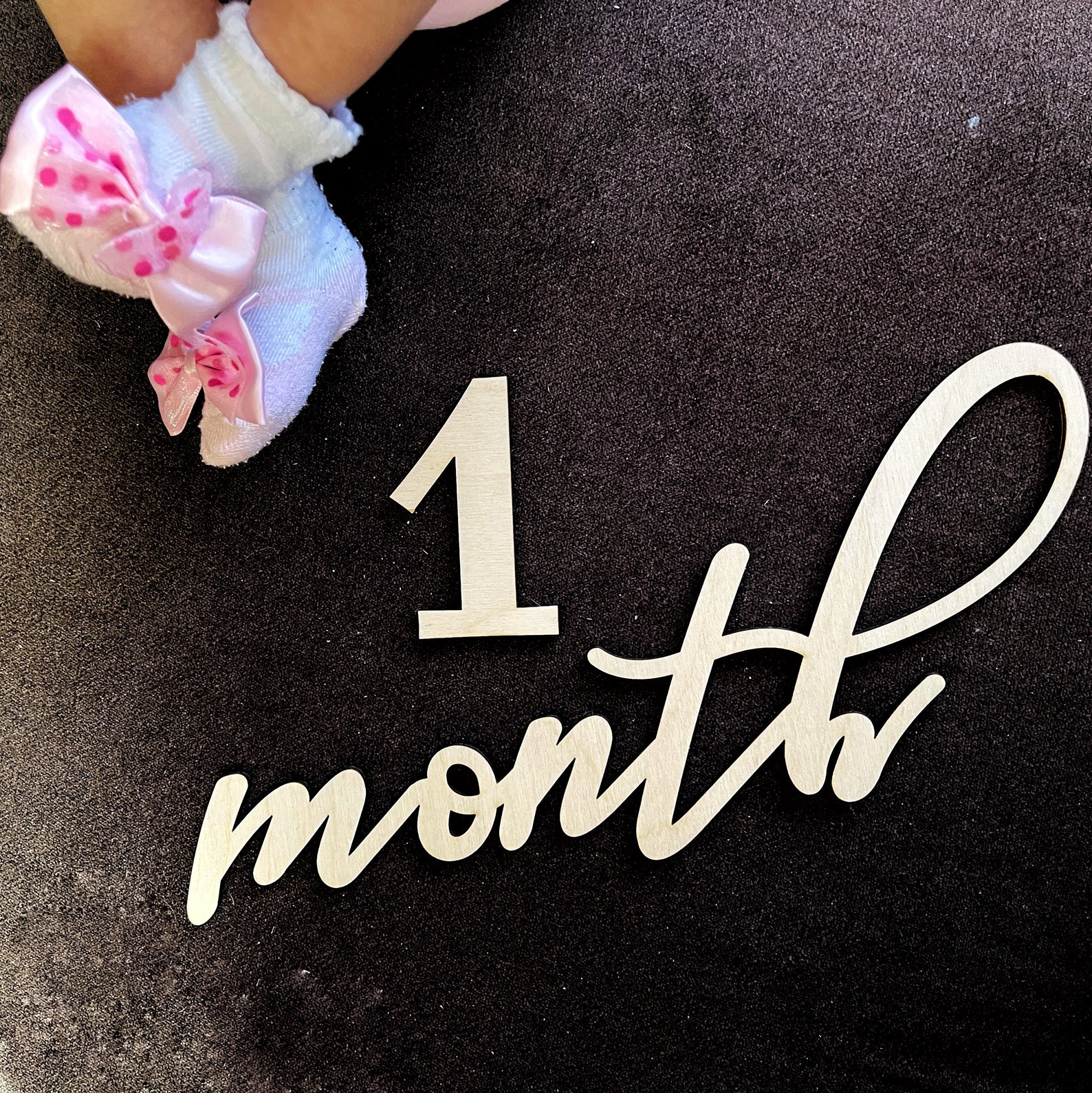 Wooden Milestone Numbers for First Year. Memorial Cards Baby - Etsy