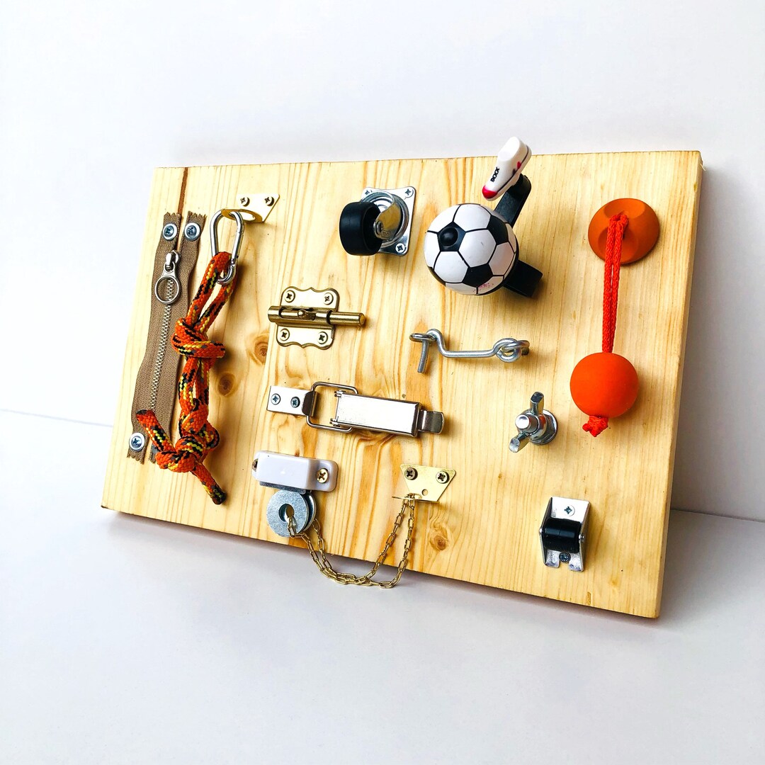 Small Busy Board. Sensory Busy Board Educational Toy. Activity Toy ...