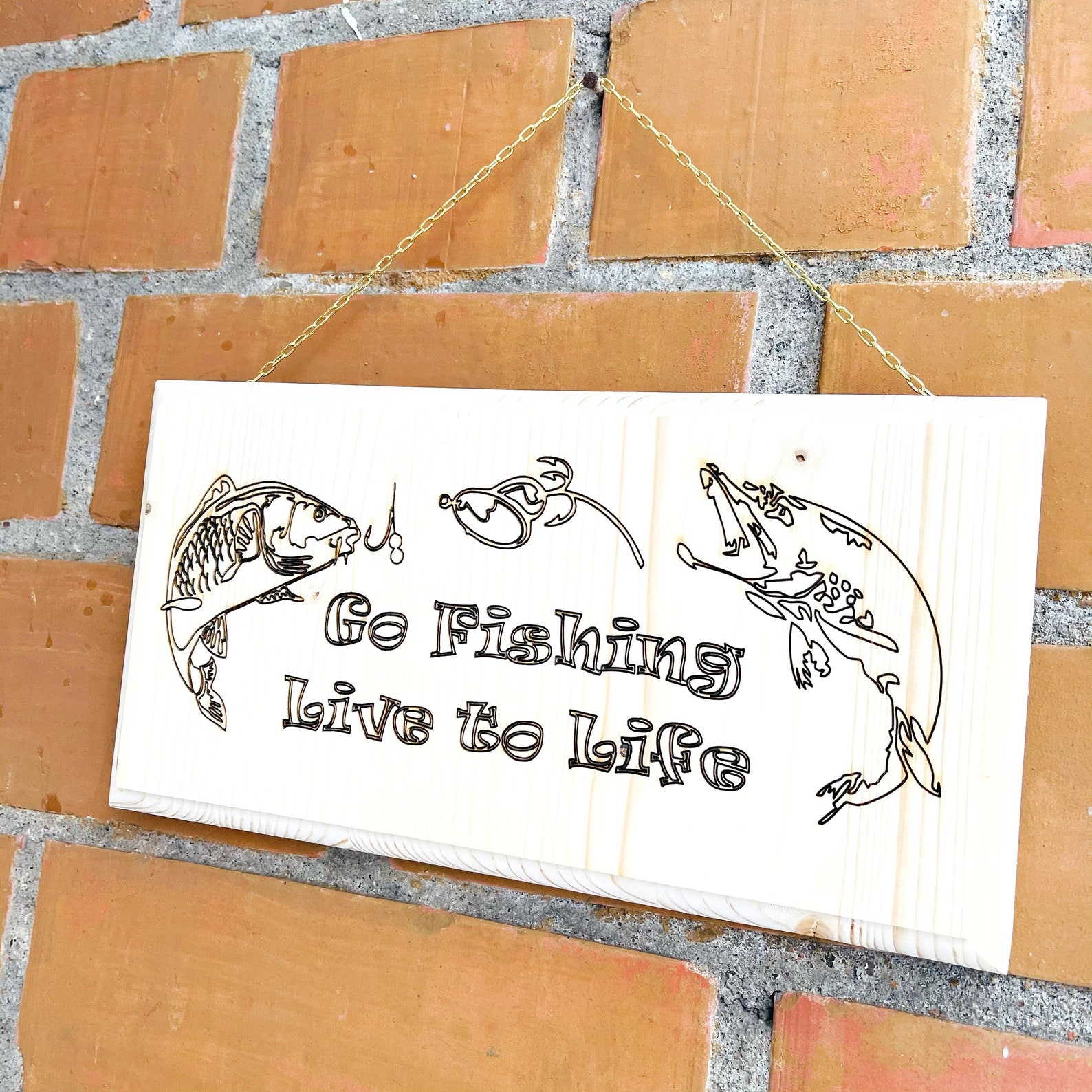 Fisherman Wood Sign Plaque. Man Wood Sign Souvenir Male - Etsy UK