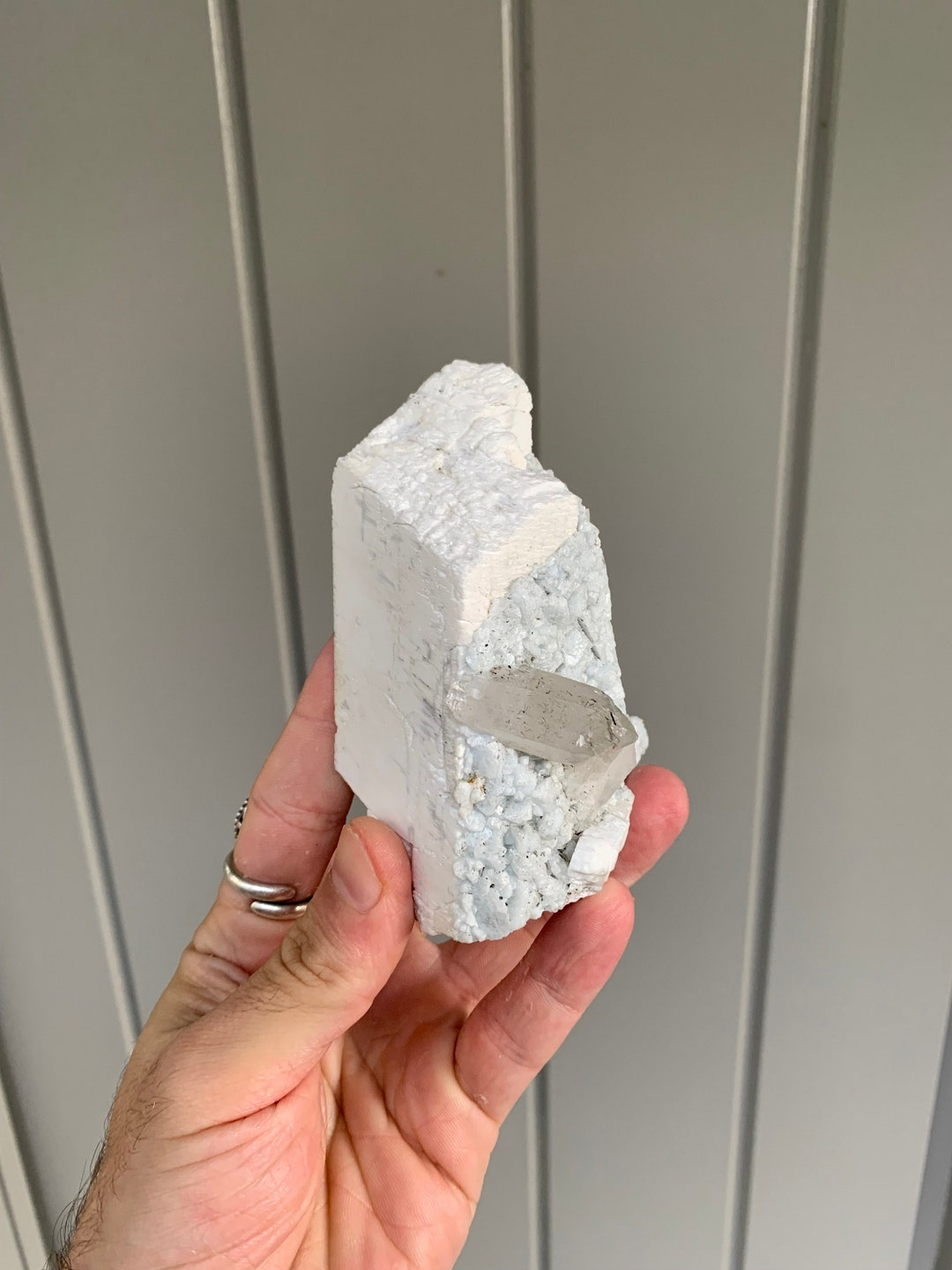 Microline (baveno Twin) With Albite and Quartz - Etsy