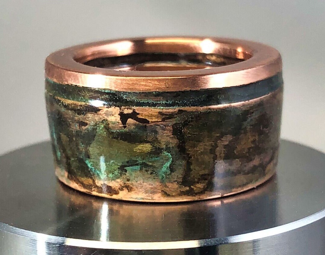 Shipwreck Like Finish on a Copper Ring - Made From a 1-ounce Copper ...