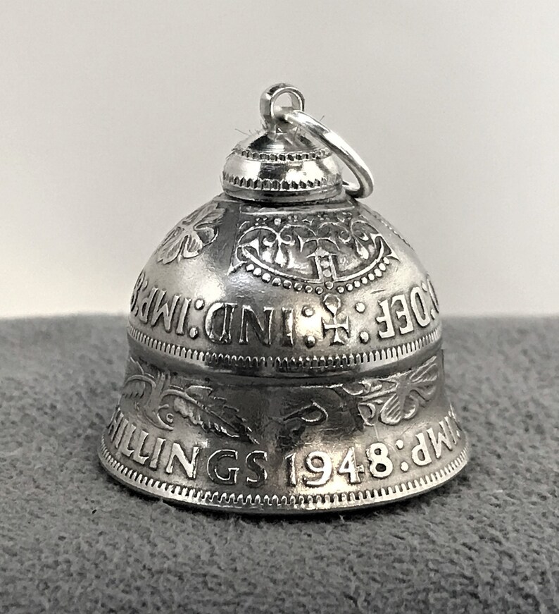 Coin Bell From Two Random UK George VI Two Shilling Coins | Etsy