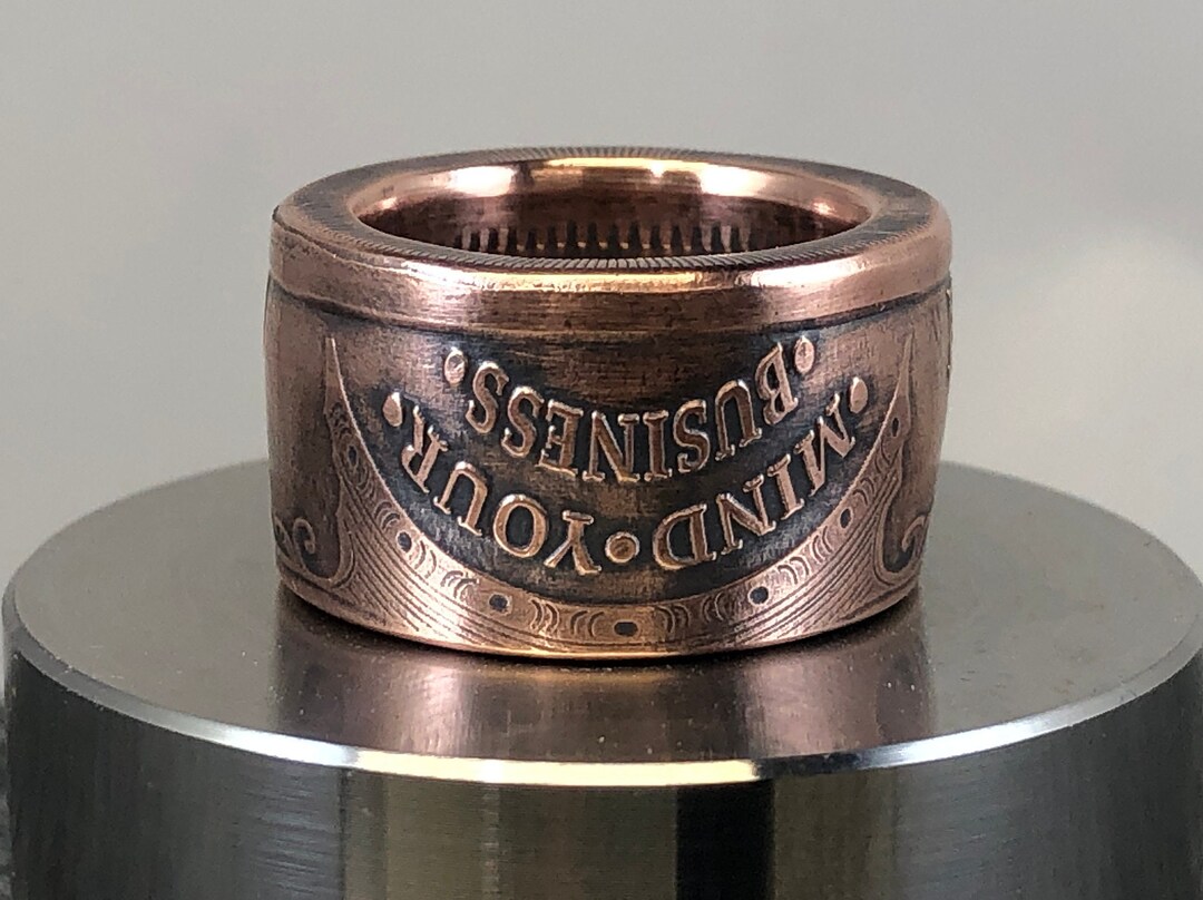 Fugio Cent Replica Coin Ring - 1oz Copper Round - Etsy