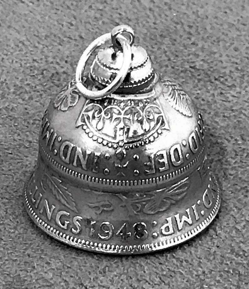 Coin Bell From Two Random UK George VI Two Shilling Coins | Etsy