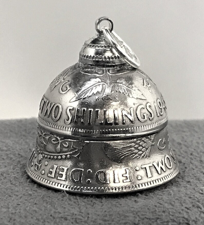 Coin Bell From Two Random UK George VI Two Shilling Coins | Etsy
