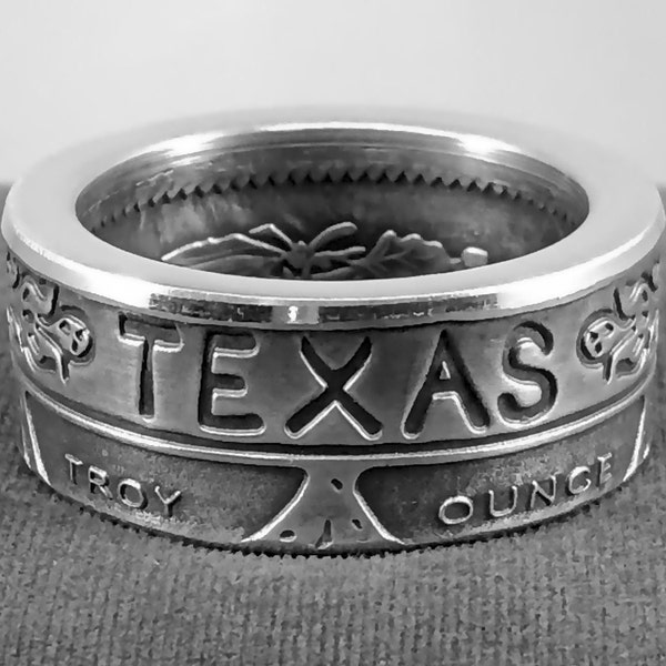 Texas Rangers Coin Ring - Etsy