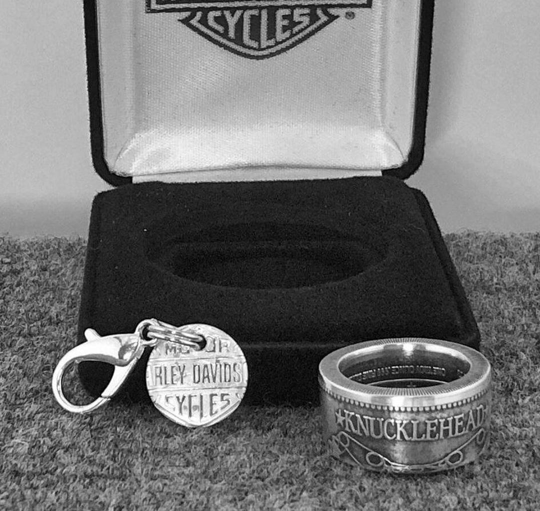 Motorcycle Statement Rings Made From Vintage, 1 Troy Ounce 999 Fine ...