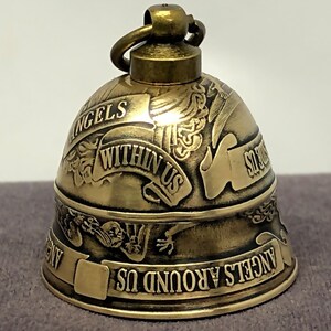 Motorcycle Angel Bell - Made From Two Angel Medallions - Etsy