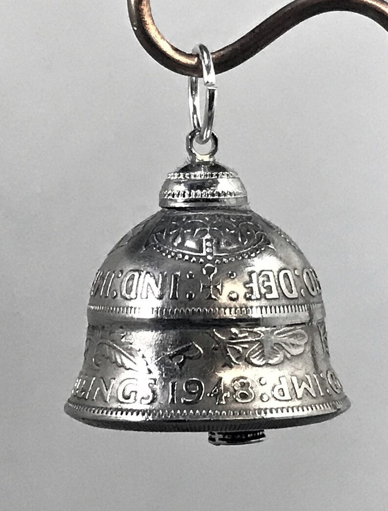 Coin Bell From Two Random UK George VI Two Shilling Coins | Etsy
