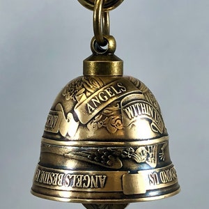 Motorcycle Angel Bell - Made From Two Angel Medallions - Etsy