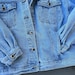 Vintage 80s Denim Jacket Large Light Acid Wash Seruchi Brand Trendy ...
