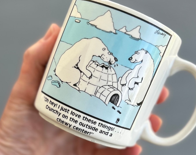 1980 Vintage Gary Larson Mug the Far Side Polar Bears Igloo Comic 80s ...