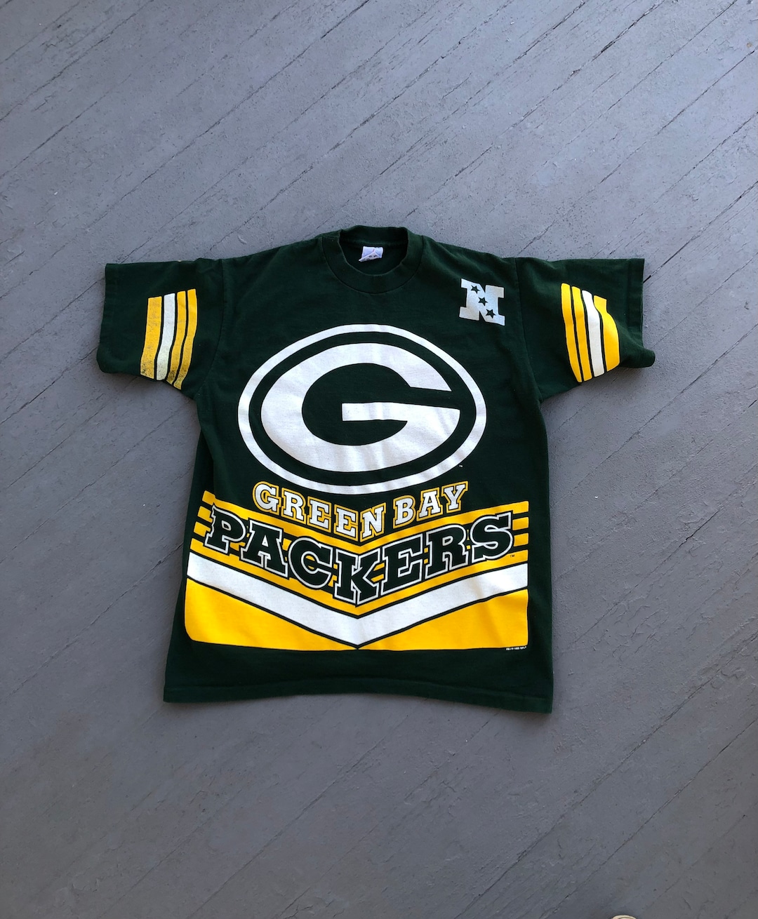 Larry Mccarren Autograph Packers 90s 1995 Bold Graphic Tshirt Large ...