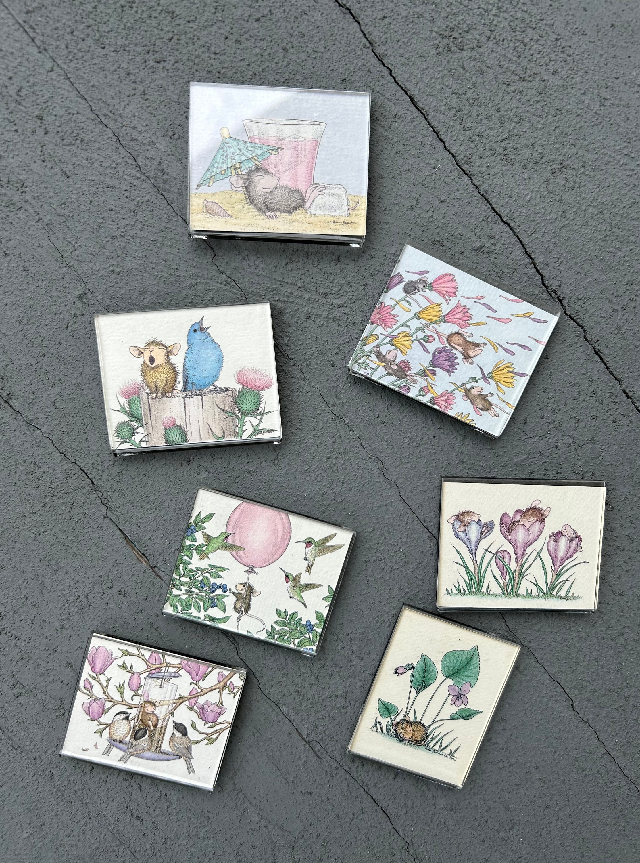 Vintage Magnets Set Mice Mouse Ellen Jareckie Seven 80s 90s 00s - Etsy