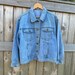 Vintage 80s Denim Jacket Large Light Acid Wash Seruchi Brand Trendy ...
