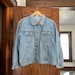 Vintage 80s Denim Jacket Large Light Acid Wash Seruchi Brand Trendy ...