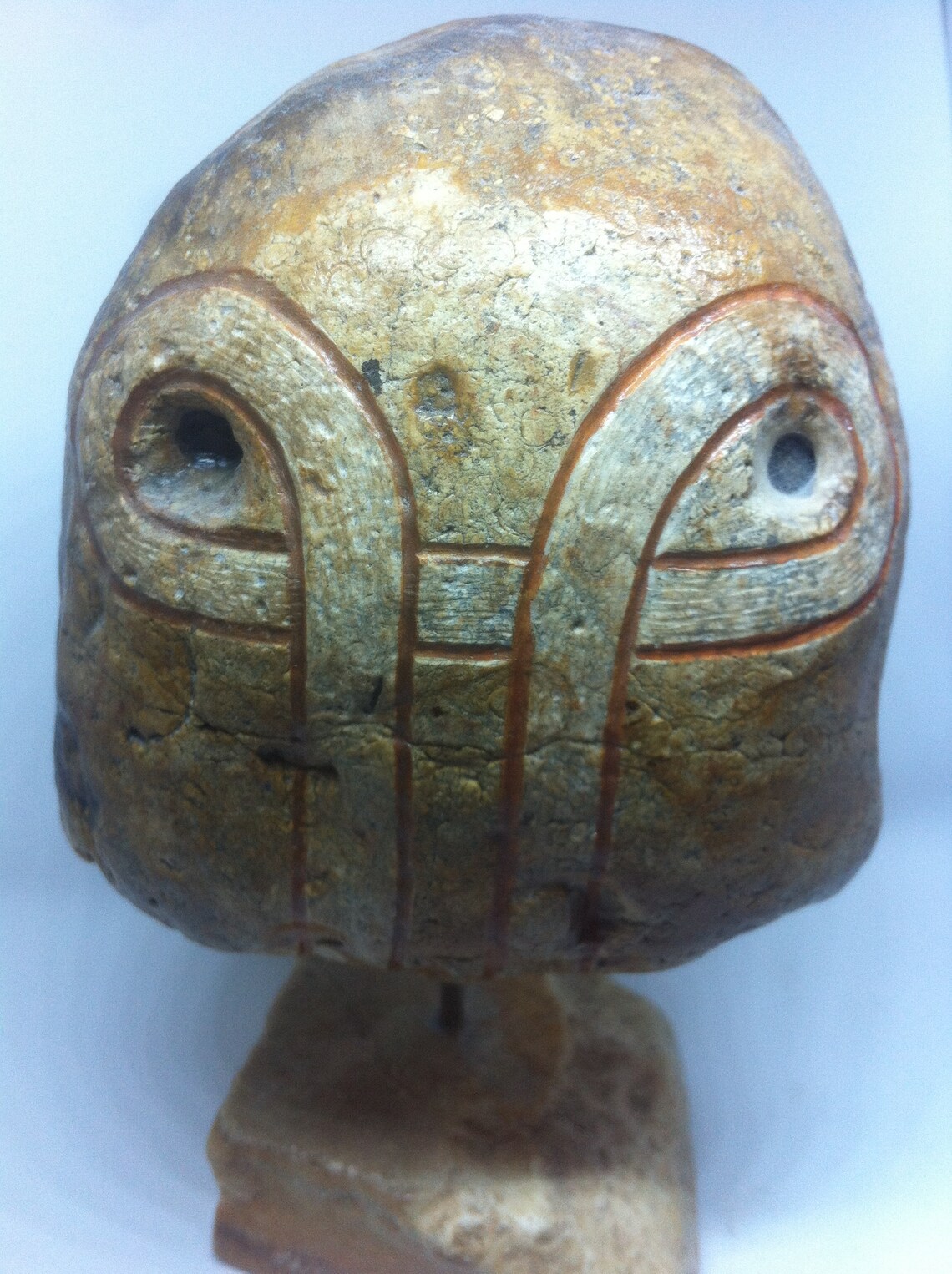 Head of a Slain Celtic King - Stone Bust With a Base, Inspired by ...