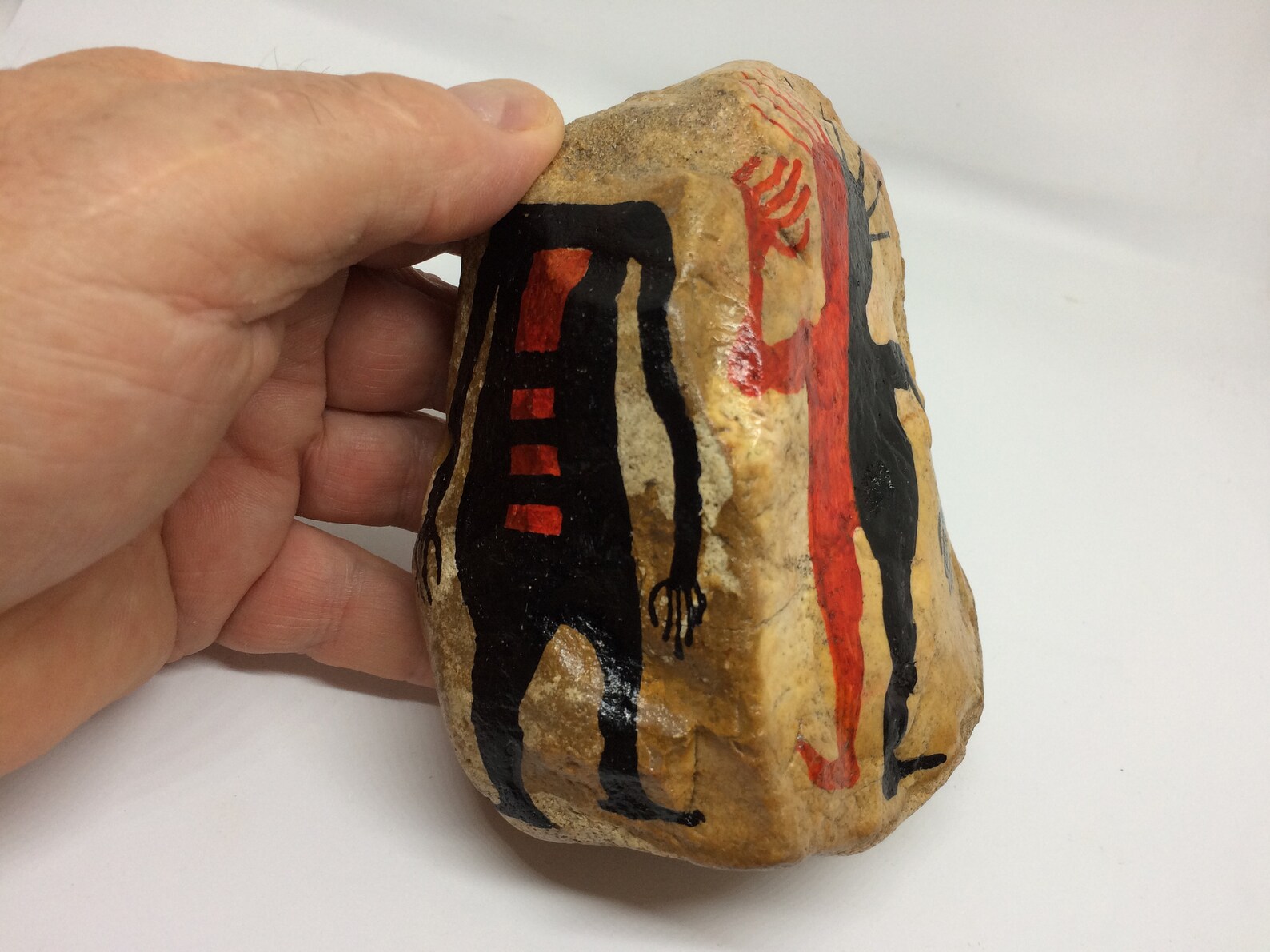 Shaman Stone 5 With 2 Shape-shifting Shamans Petroglyph - Etsy