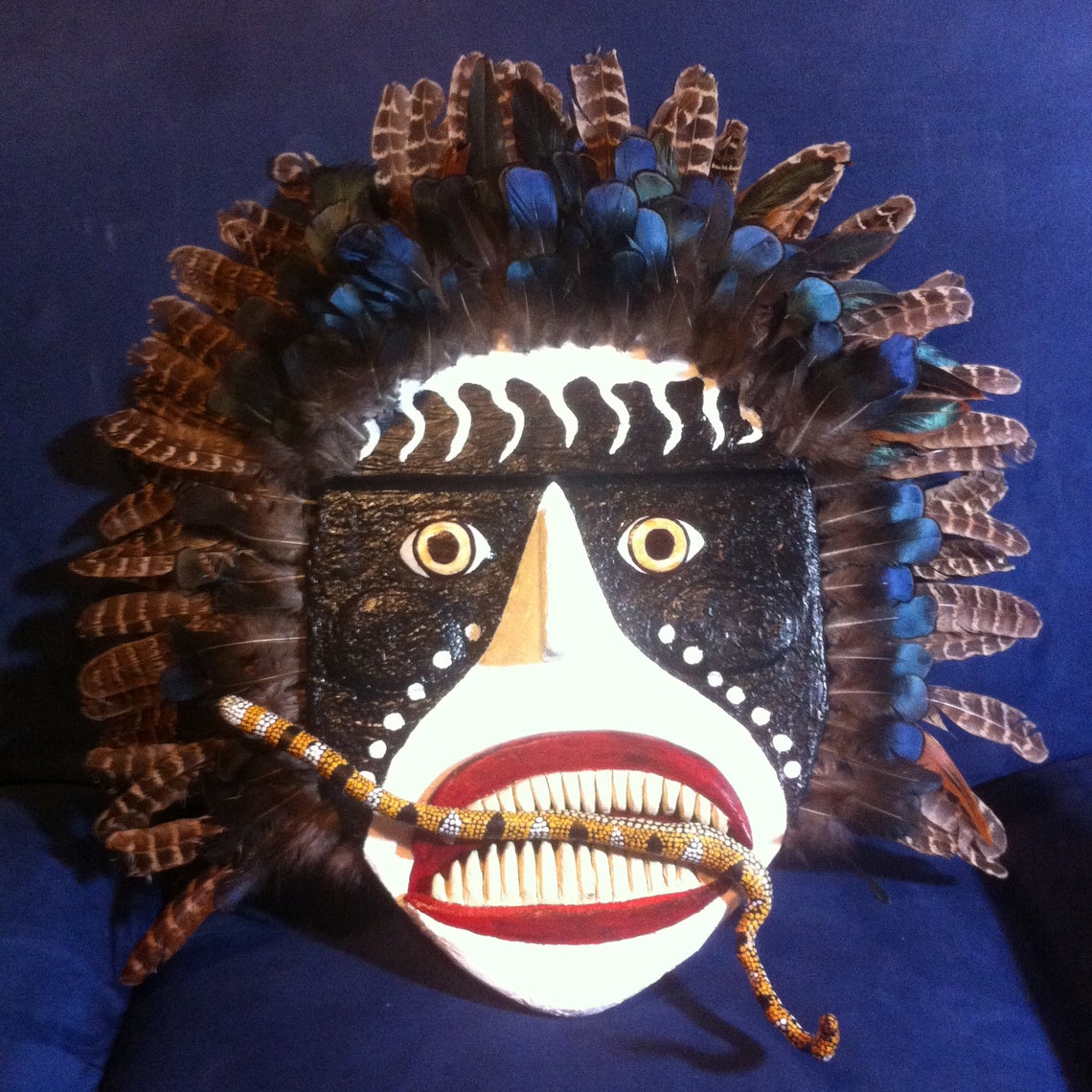 Reliefimage of a Hopi Indian Shaman Mask : the Snake Dancer - Etsy
