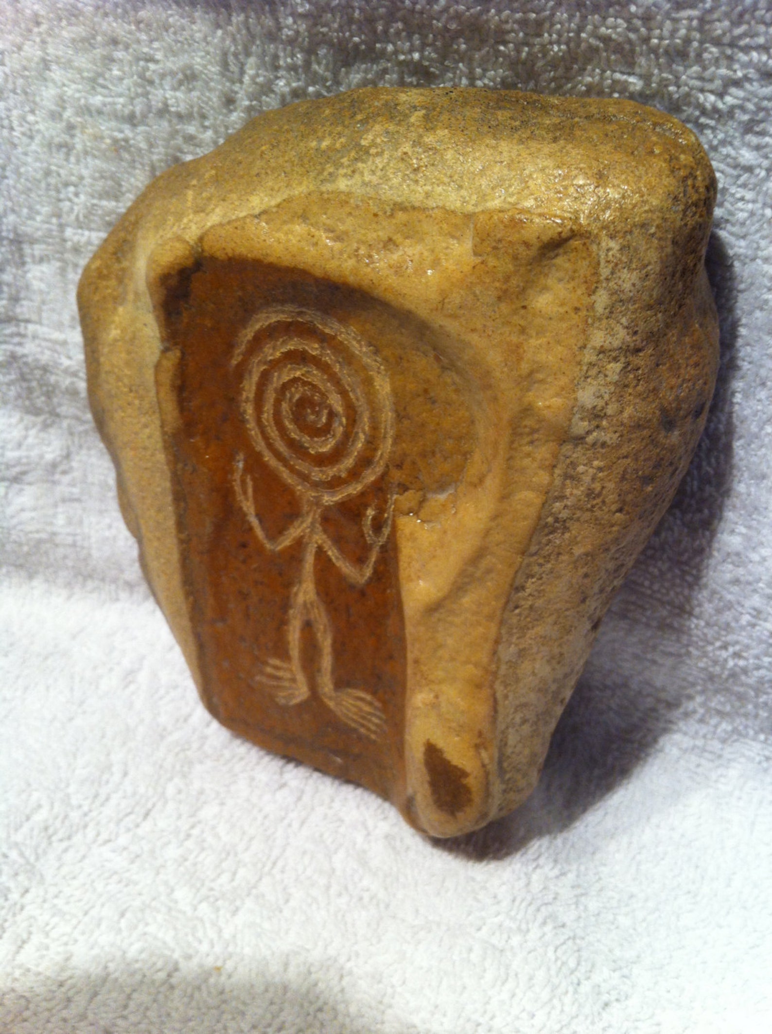 The Sun Shaman - Petroglyph in the Style of the Anasazi Indians - Etsy