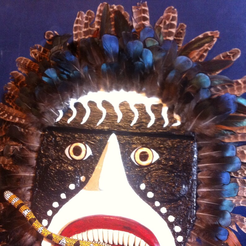 Reliefimage of a Hopi Indian Shaman Mask : the Snake Dancer - Etsy