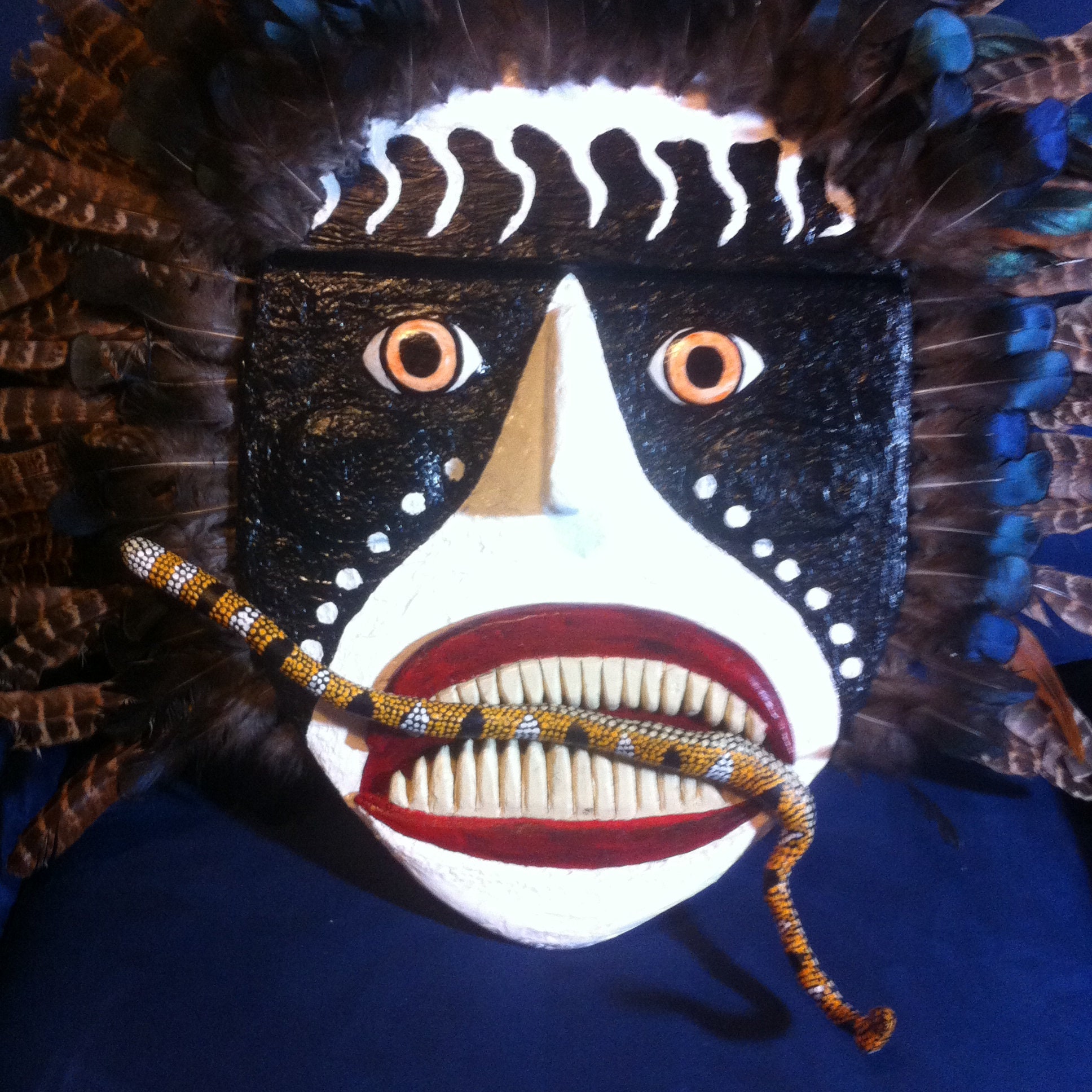 Reliefimage of a Hopi Indian Shaman Mask : the Snake Dancer - Etsy