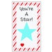 INSTANT Download-you're a Star Valentines Day Tag, Starburst Valentines ...