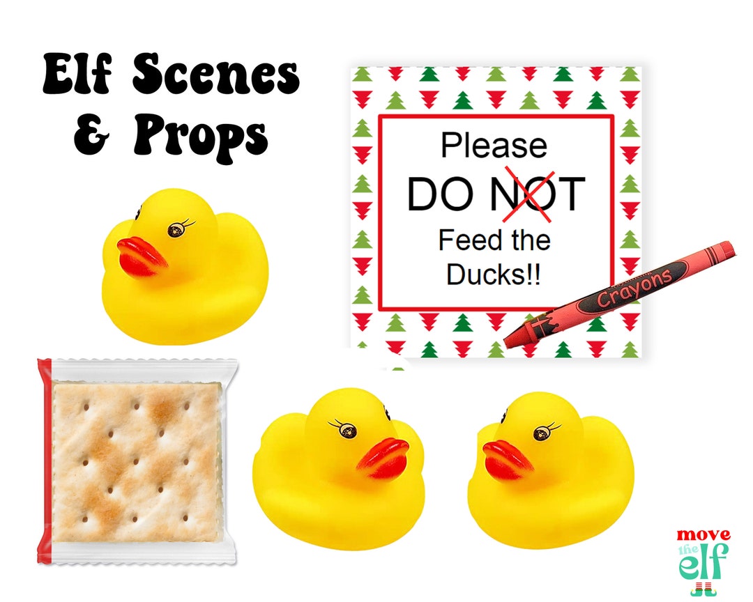 Feed the Ducks Elf Prop Elf Mischief Mini Ducks Elf Ideas Elf Supplies ...