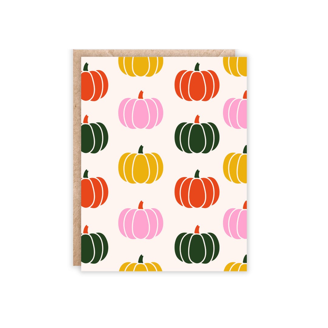 Fall Pumpkin Greeting Card | Pumpkin Art | Fall Greeting Card | Pumpkin ...