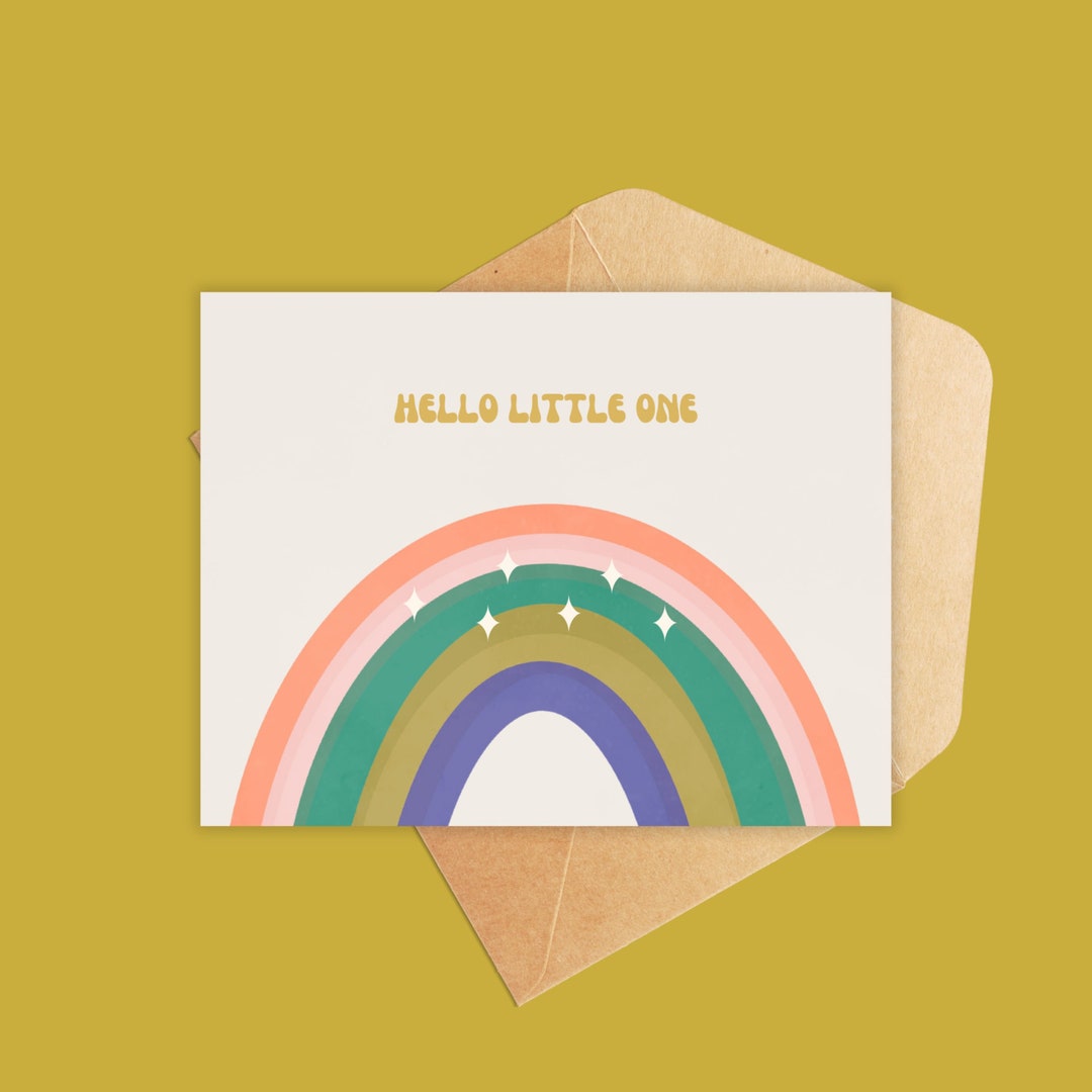 Hello Little One Baby Greeting Card Baby Shower Cards New Baby Cards ...