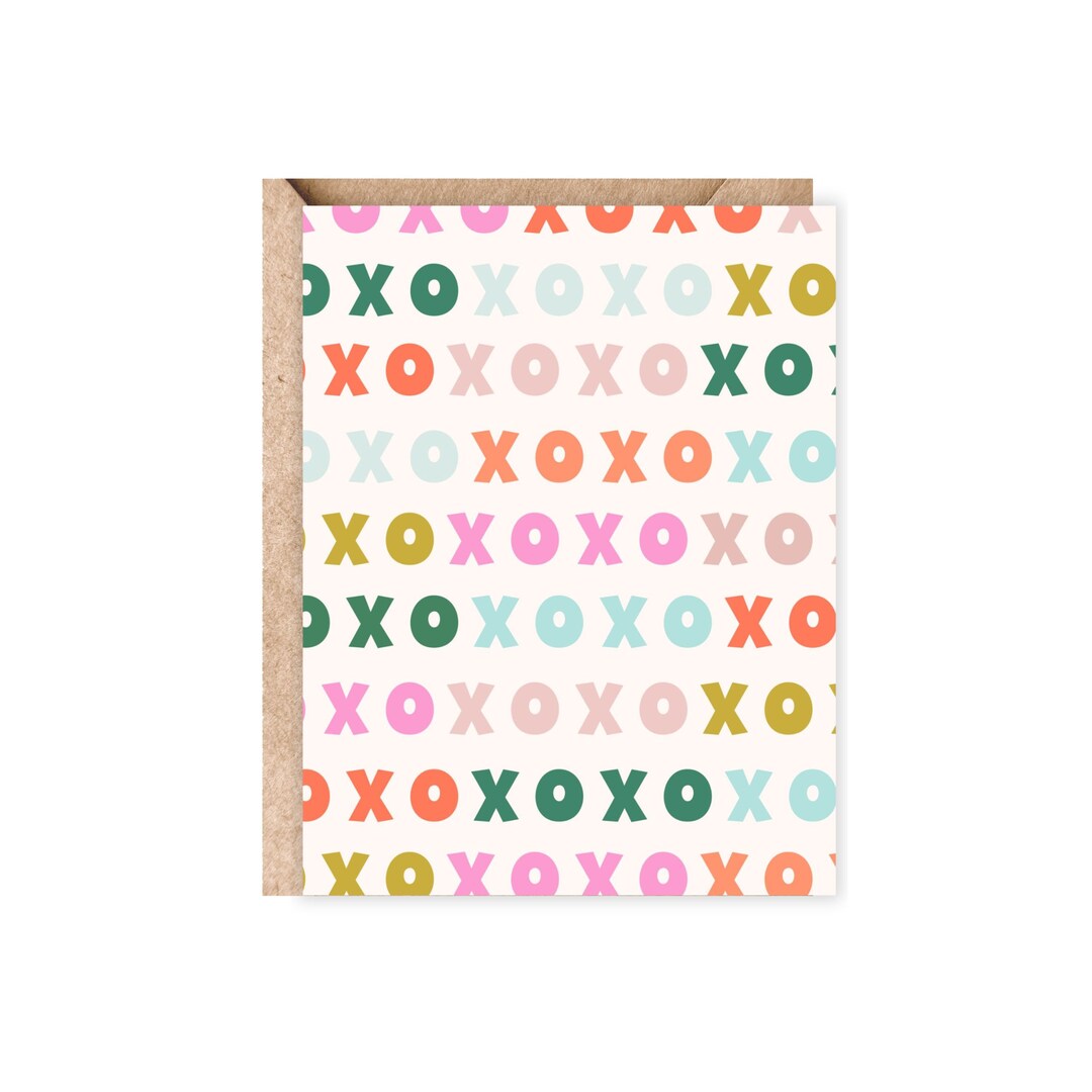 XOXO Greeting Card | Valentines Card for Him | Valentines Card for Her ...