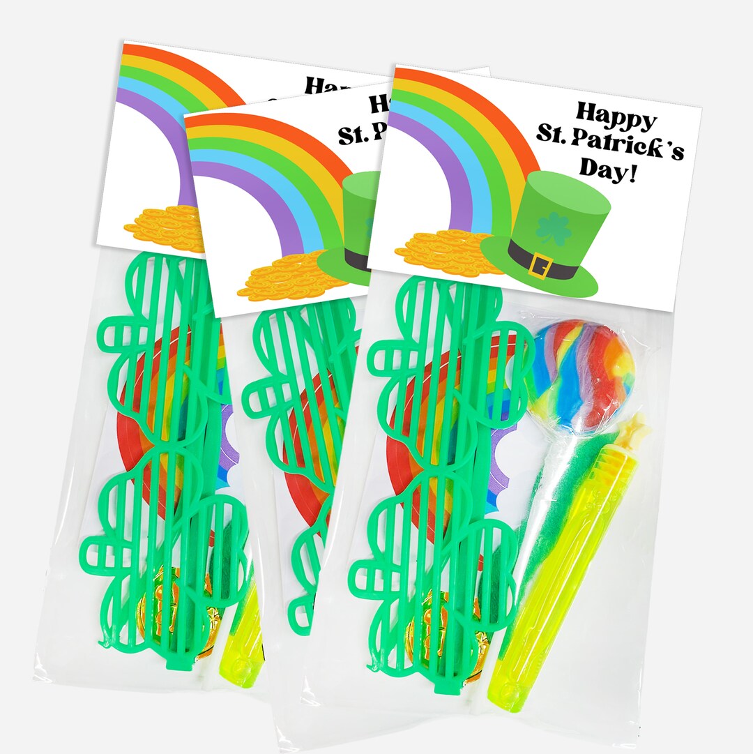 Happy St Patrick's Day Favor Bags Class Favors for St Patrick's Day ...