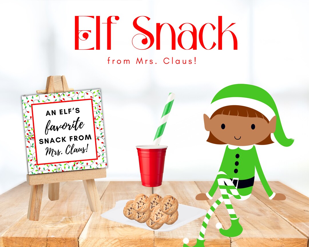 Mrs. Claus Cookie Snack Elf Prop | Elf Kit | Mini Cookie Elf Supplies ...