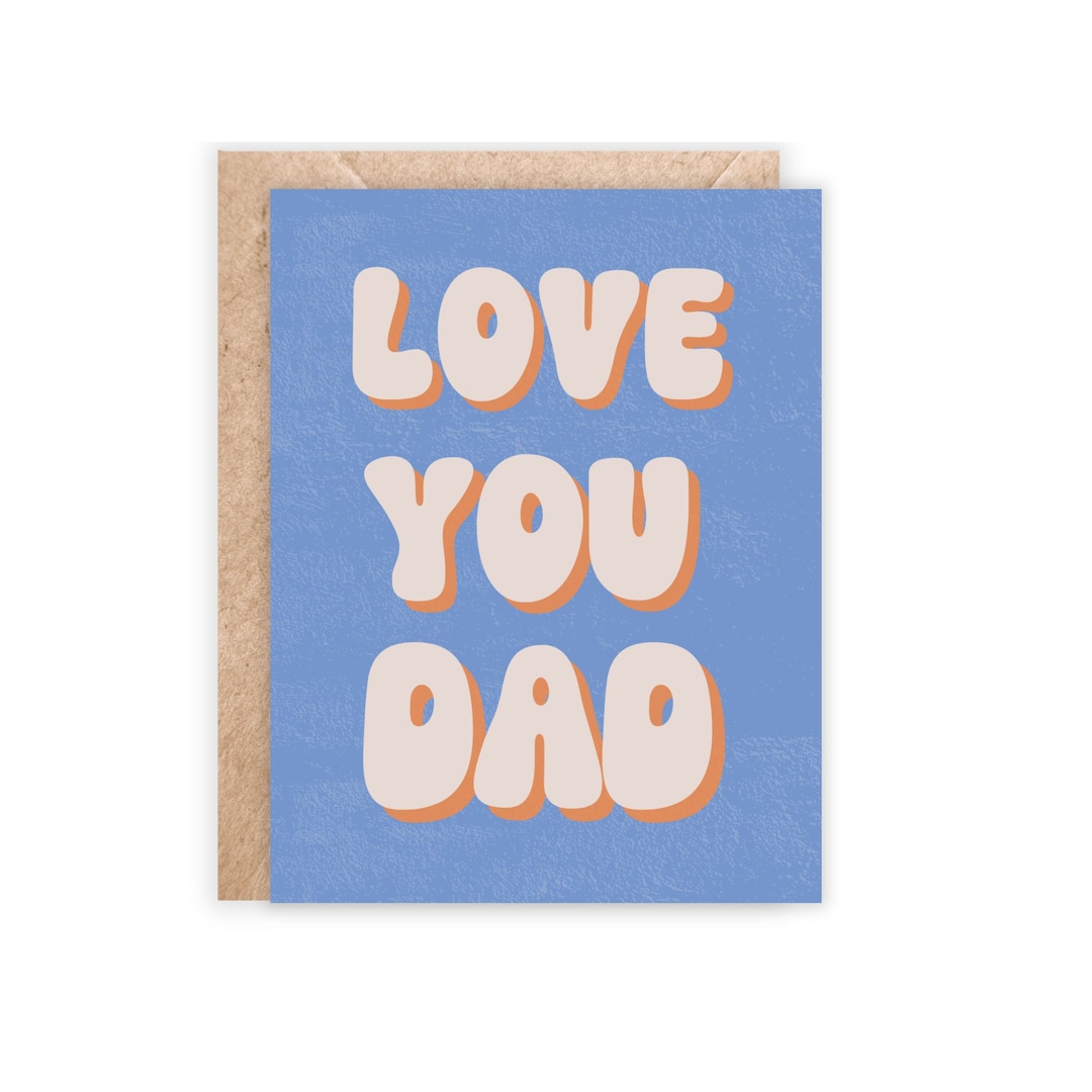 Love You Dad Card | Birthday Cards for Dad | Abstract Father's Day ...