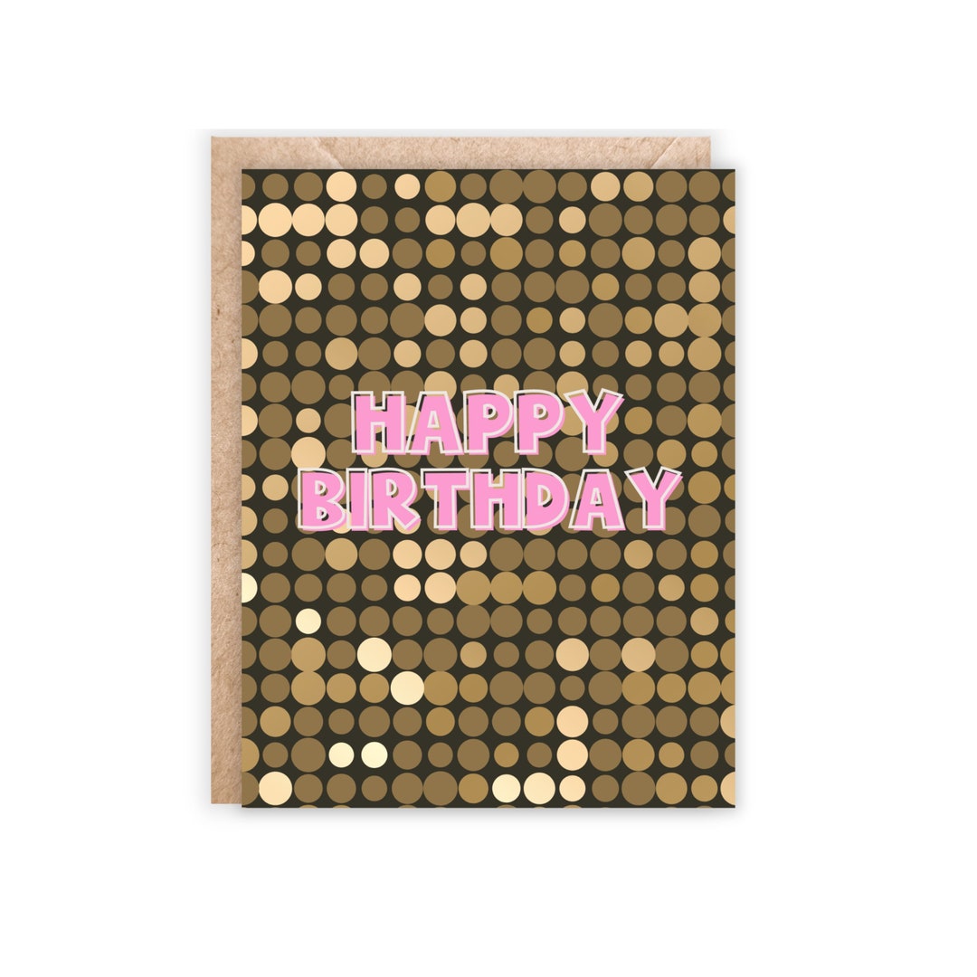 Disco Birthday Greeting Card | Disco Themed Birthday Cards | Disco ...