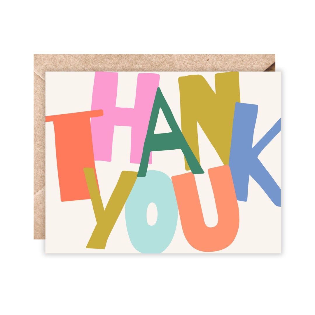 Thank You Greeting Card Thank You Cards Appreciation Cards Employee ...